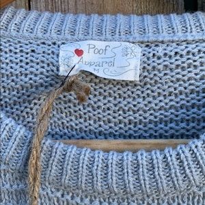 Poof! | Sweaters | Nwt Poof Apparel Grey White Black Sweater | Poshmark